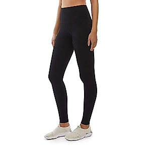 Danskin Women's BCI Full Length Ankle Leggings, Black Salt, Large