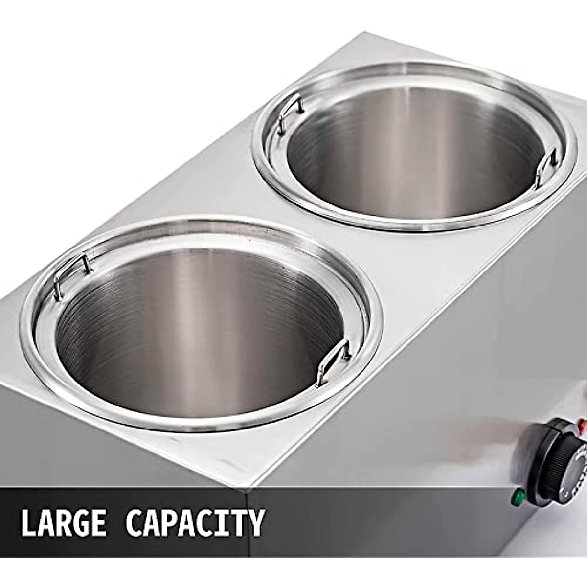 VADSBO Commercial Hot Fudge Warmer, 800W/1600W Cheese Sauce Warmer Pump Dispenser, Stainless Steel Food Warmer Chocolate Heated Pump 30-110℃, for Hot Fudge Caramel Butter