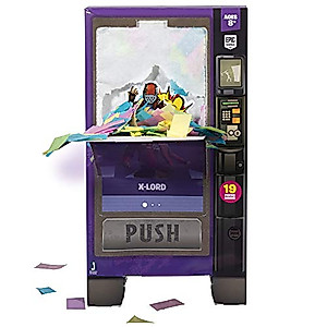Fortnite Vending Machine, Features 4 Inch X-Lord Action Figure, Includes 9 Weapons, 4 Back Bling, and 4 Building Material Pieces