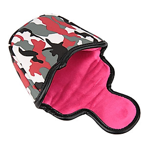 Golf Builder Red Camouflage Golf Club Mallet Putter Head Cover Camou Mallet Cover