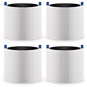 4-Pack Mini Max Replacement Filter Compatible with Blueair Blue Pure Mini Max Air Purifier, FMINI Replacement Filter for Mini Max Blue Pure Air Purifier, Premium H13 HEPA Particle + Carbon Filter