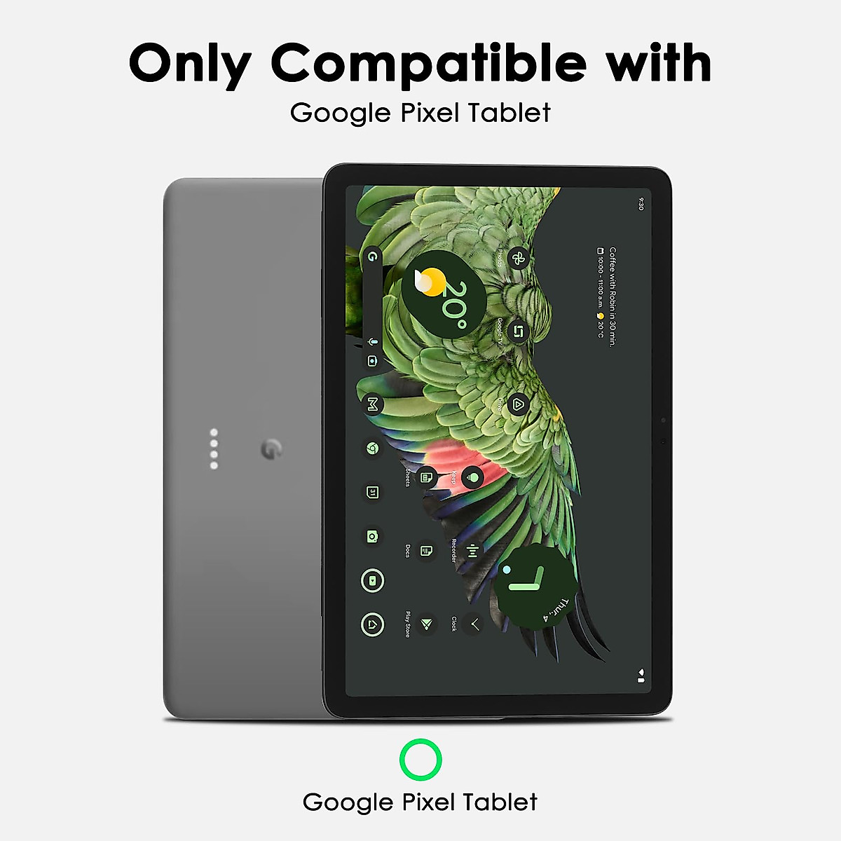 SZJCLTD [2 Pack for Google Pixel Tablet Screen Protector Tempered Glass, Ultra-thin HD Clear Anti-Fingerprint Anti-Scratch Film Protector for Pixel Tablet 2023 (11 inch)