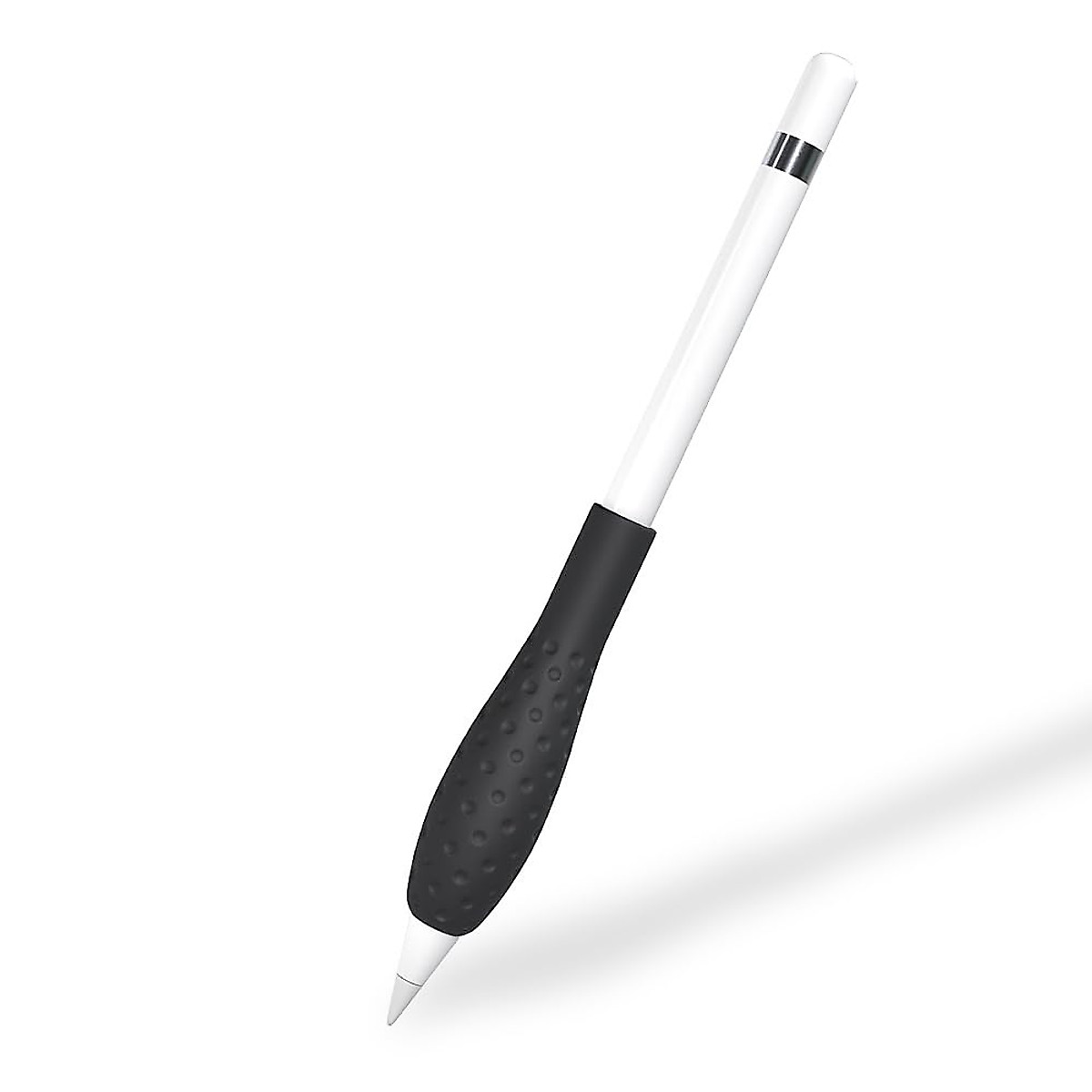 ProElife Ergonomics Grip Holder Silicone Protective Sleeve Cover for Apple Pencil 1st 2nd Generation iPad Pro 11'' 12.9'' 2021/2020/2018 Stylus Accessories Kits (Black)