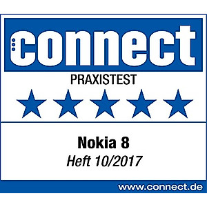 Nokia 8 64GB Single-SIM Android (GSM only, No CDMA) Factory Unlocked 4G/LTE Smartphone (Silver) - International Version