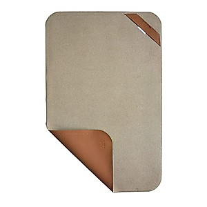 Vegan Leather Baby Changing Mat by Lark Baby Goods - Waterproof Wipeable Portable Diaper Pad - Foldable for Travel (14 x 22 in) - Brown