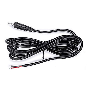 Pixelman (18AWG 6.5ft Heavy Gauge Speaker Wire RCA Adapter Plug to Bare Wire,RCA Speaker Audio Cable for TV Amplifier Receiver,Speakers Stereo Wire Cord to RCA Adapter Male-2 Pcs