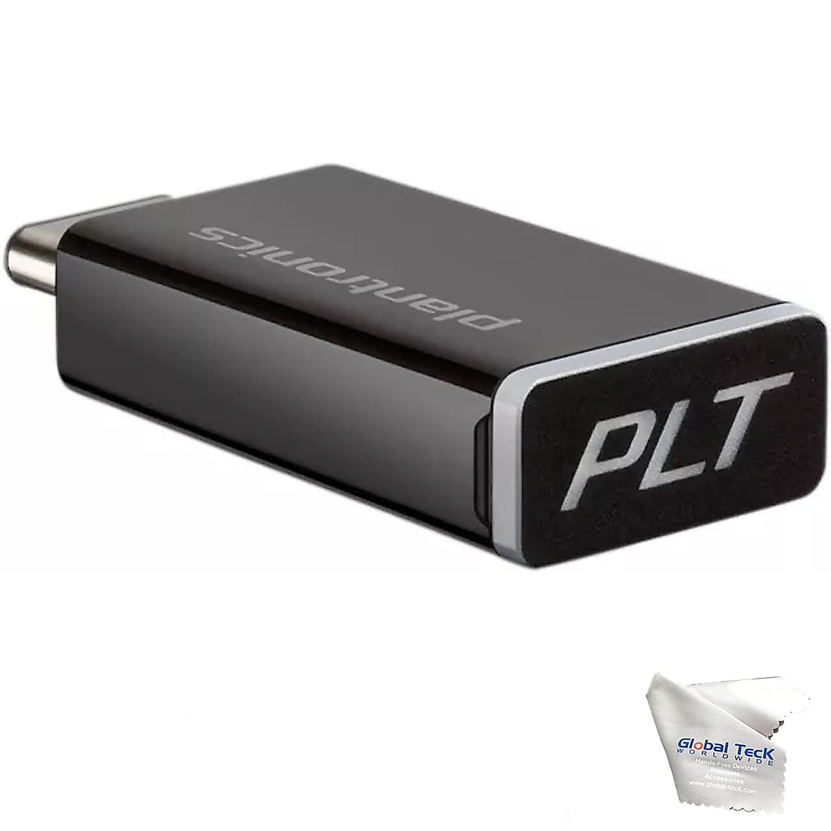 Poly BT600 USB-C Bluetooth Adapter Dongle - 211249-01 - GTW Bundle with Microfiber Cloth - Compatible with PC/Mac