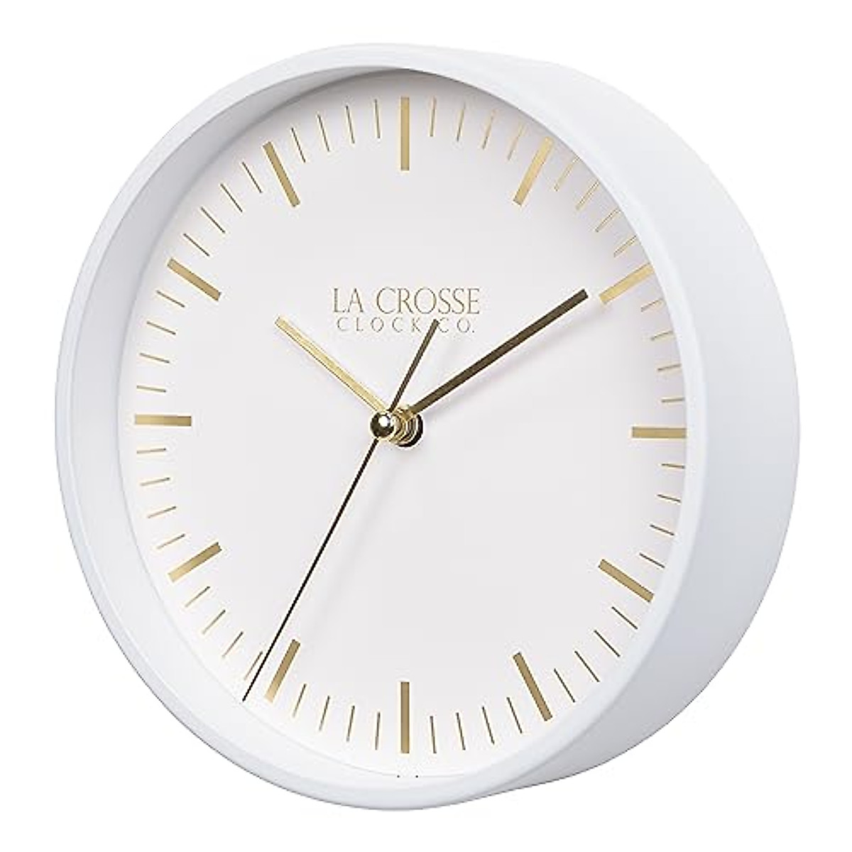 La Crosse Clock 404-3715 6-inch Etta Metal Wall/Table Silent Quartz Clock