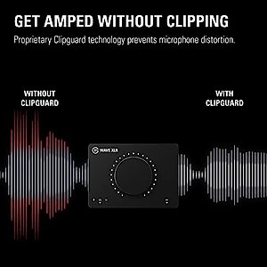 Elgato Wave XLR - Audio Mixer and 75 db Preamp for XLR Mic to USB-C, Control Interface with 48V Phantom Power, Tap-to-Mute, Digital Mixing Software for Streaming, Recording, Podcasting on Mac and PC