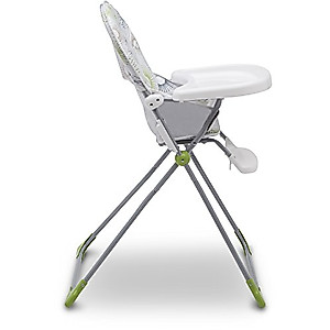 Delta Children EZ-Fold High Chair for Babies and Toddlers - Compact High Chair with Adjustable Tray, Starburst