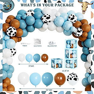 Party Inspo Cowboy Baby Shower Decorations, Western Rodeo Baby Shower Decorations, Wild West A Little Cowboy is On The Way Backdrop Balloon Banner Tablecloth Cake Cupcake Topper Box Cutout