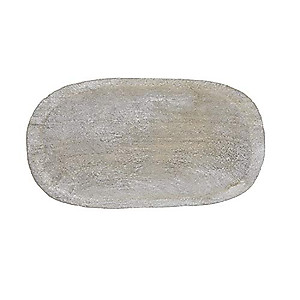 Santa Barbara Design Studio Table Sugar Hand Carved Paulownia Wood Dough Bowl, Small, Grey