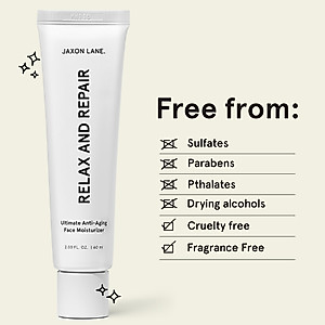 JAXON LANE RELAX AND REPAIR Anti Aging Face Moisturizer for Men | Anti Wrinkle Cream for Face, Night Cream, Eye Cream with Niacinamide (Vitamin B3), Hyaluronic Acid, Vitamin E & Ceramides For Skin