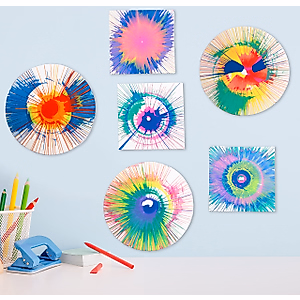 Creative Kids Spin & Paint Art Kit - Spinning Art Machine Craft Kit for Children & Adults, Christmas Gifts 6+