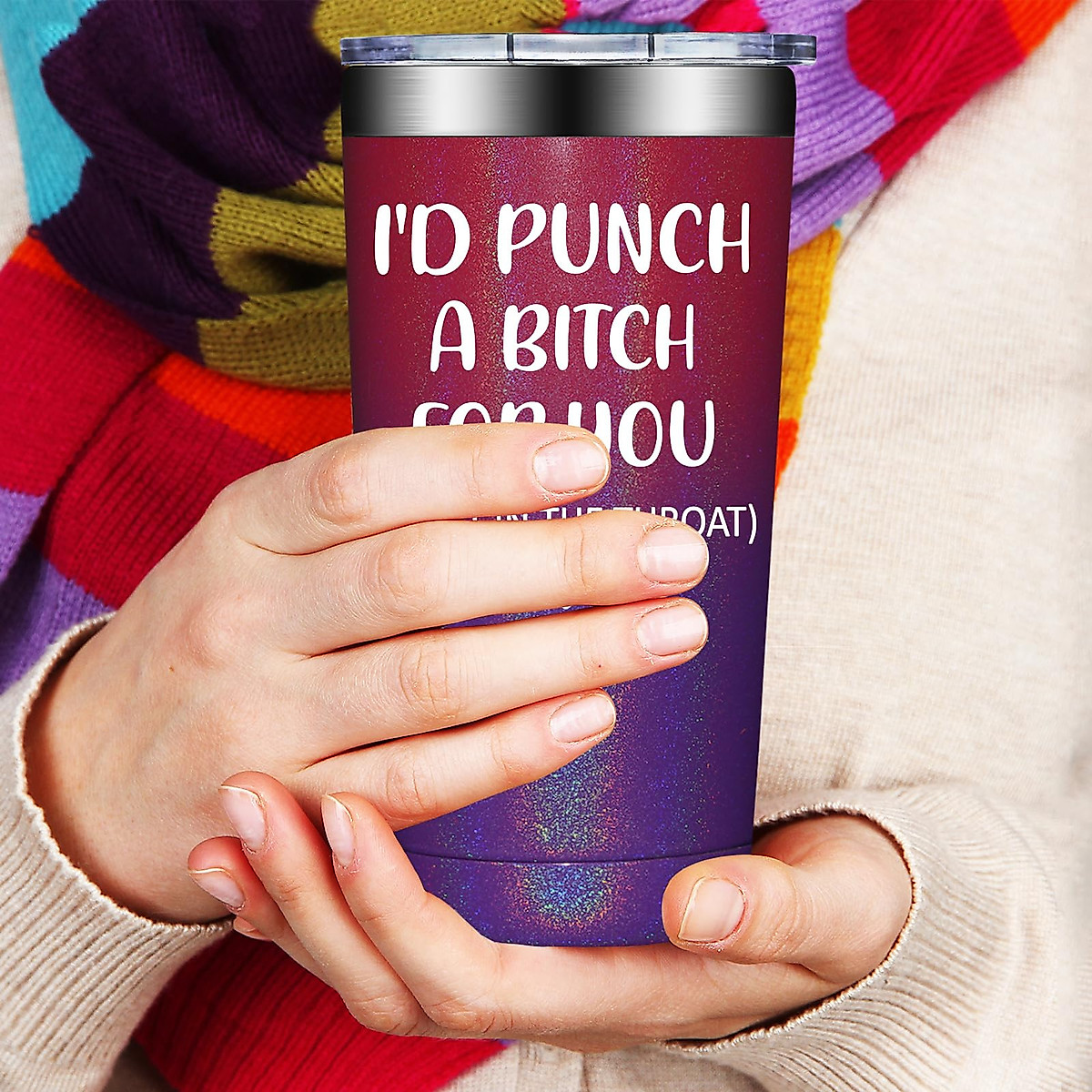 BIRGILT Best Friend Birthday Gifts for Women - Funny Friendship Christmas Gifts for Female Friends, Coworker, Sister, Bestie - 20oz Tumbler Cup