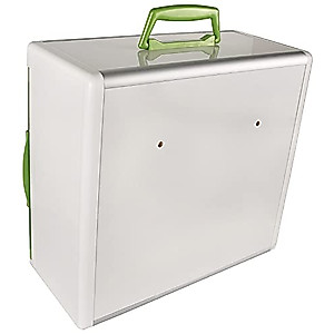 Glosen Locking Medicine Cabinet Wall Mounted and Portable Storage Container Big Capacity Green