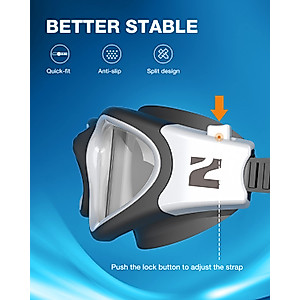 ZIONOR Swim Goggles, G1 SE Swimming Goggles Anti-fog for Adult Men Women (A0-Clear Lens Black White Frame)