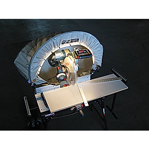 Rousseau 5000-L Lighted Dust Solution For Miter Saws, Silver