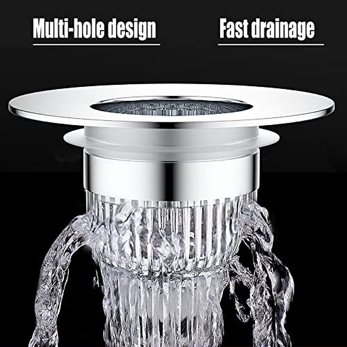 Kitchen Sink Strainer Stopper Kit, Pop Up Sink Stopper, Stainless Steel Food Debris Catcher for Kitchen