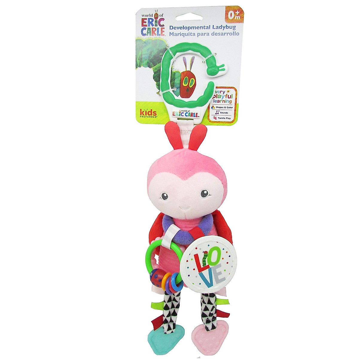 Eric Carle The Very Hungry Caterpillar On the Go Developmental Plush Ladybug, 14"