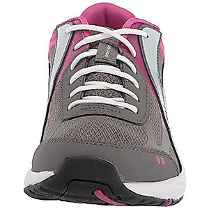 Ryka Women's Dash Pro Walking Shoe Grey/Pink 10 M