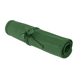 CHENJIEUS Paint Brush Foldable Bag, New 30 Hole Draw Pen Roll Up Portable Canvas Paint Brush Bag Artist Watercolor Oil Brush Case