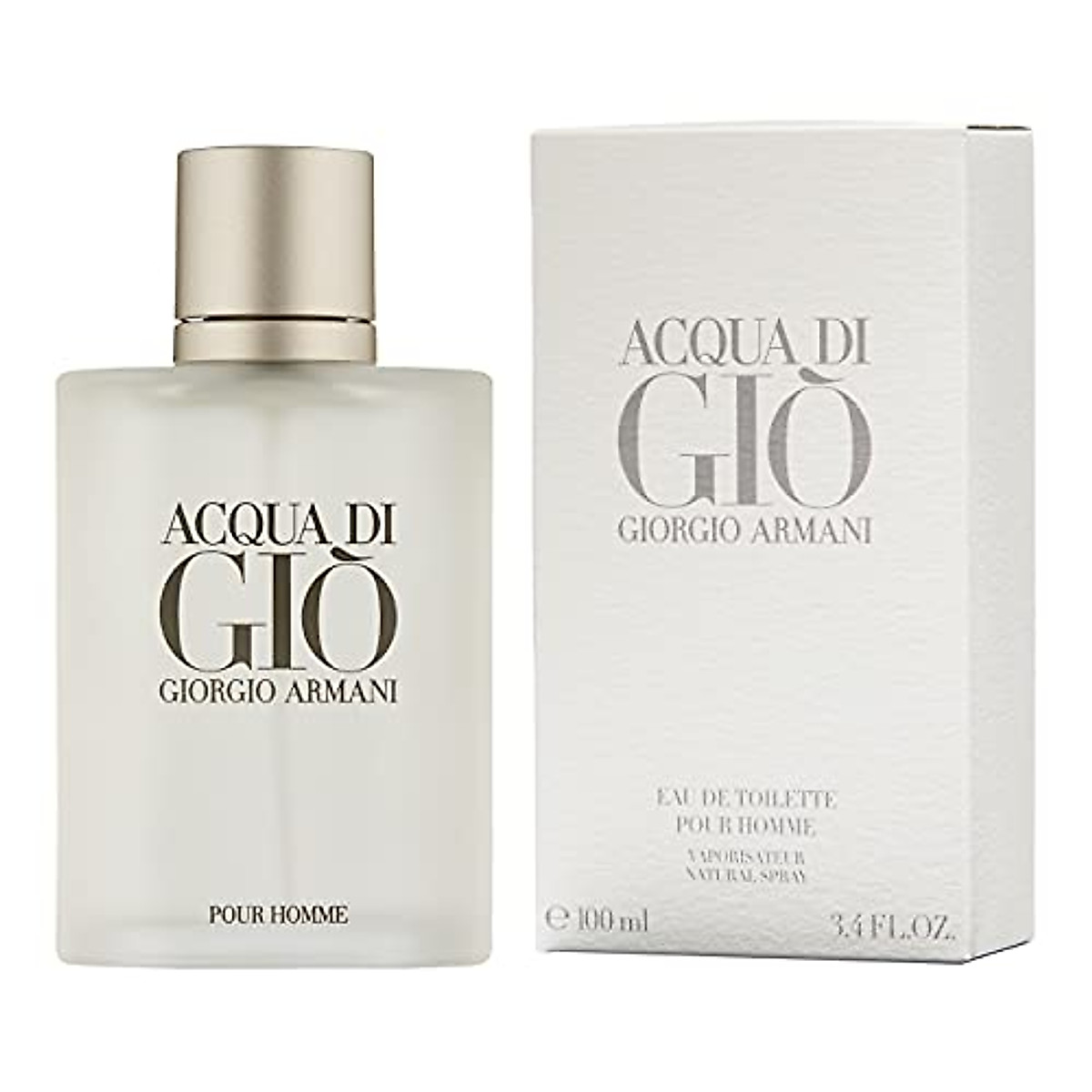 Acqua Di Gio By Giorgio Armani for Men, Eau De Toilette Spray 3.4 Fl Oz (Packaging may vary)