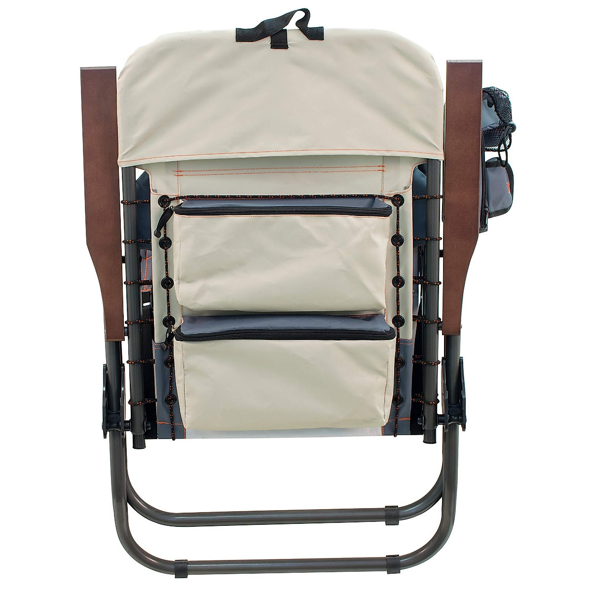 Arrow Storage Products Hi-Boy 4-Position Lace-Up Suspension Removable Backpack Bag Camp Chair, 17", Slate/Putty