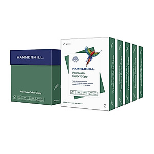 Hammermill 8.5-inch x 11-inch Premium Color Copy Paper, 28 lbs., 100 Brightness, 2500 Sheet/Carton (102450)