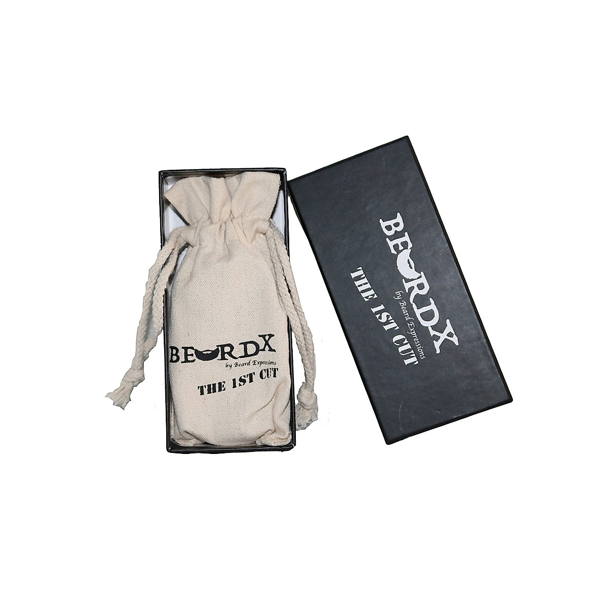 Beard Grooming and Trimming kit for Men's Beard Care| Bamboo Beard Brush Pear Wood Beard Comb with Stainless Steel Scissors and Tweezers Set by Beard Expressions