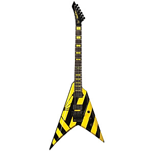 Washburn Parallaxe 6 String Electric Guitar, Right, Black,Rose,Yellow (PXV-MS260FRK-D)