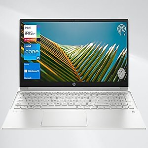 HP Pavilion Laptop, 15.6" FHD Touchscreen, 13th Gen Intel Core i5-1335U, 16GB RAM, 1TB PCIe SSD, Webcam, Fingerprint Reader, Backlit Keyboard, Wi-Fi 6, Windows 11 Home, Silver