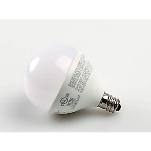 Maxlite Dimmable 5W 2700K G-16.5 Frosted Globe LED Bulb, E12 Base, Enclosed Rated