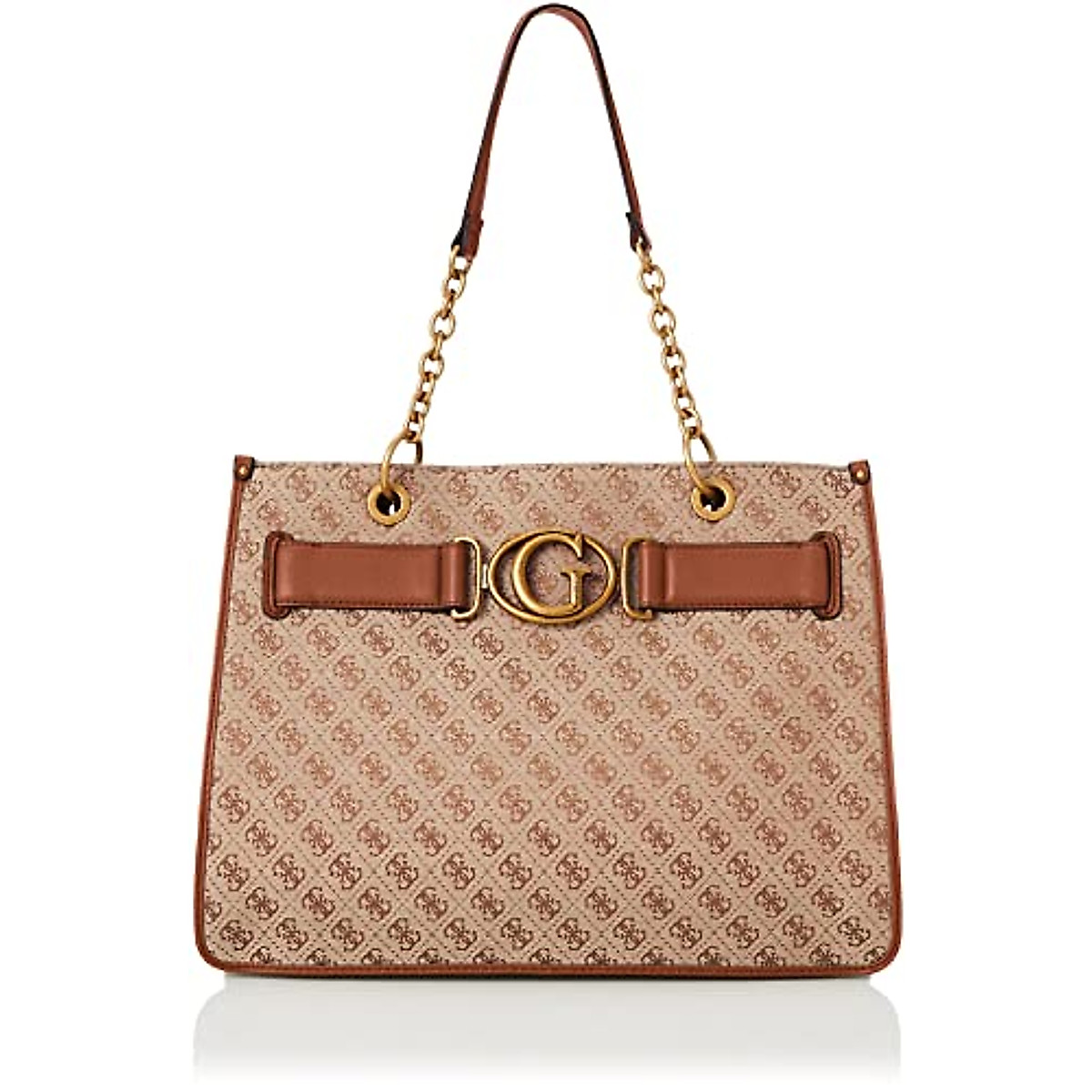 Guess AVIANA TOTE Women's Ladies Bag, Cognac Beige
