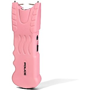 POLICE 916 Stun Gun with LED Flashlight, Pink