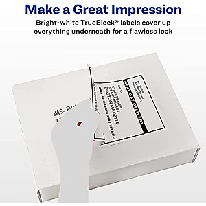 Avery Printable Shipping Labels, 5.5" x 8.5", White, 50 per Pack, 2 Packs, 100 Blank Mailing Labels (8126)