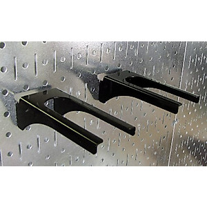 Wall Control 30BAS300GVB 4-Feet Metal Pegboard Basic Tool Organizer Kit with Galvanized Toolboard and Black Accessories, Metallic