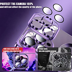 Misscase for iPhone 14 Pro Max Magnetic Case Compatible with MagSafe,Full Protection Square Case with Camera Lens Protector Shockproof Anti-Scratch Dust-Proof Net Case for iPhone 14 Pro Max Pink
