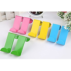 NewFerU Over The Door Cubical Wall Panel Utility Rack Hanger Hook Metal Partition Storage Organizer Set for Coat Clothes,Towel,Wreath,Key,Garage,Kitchen,Bathroom,Kids Room (Pure Hook)