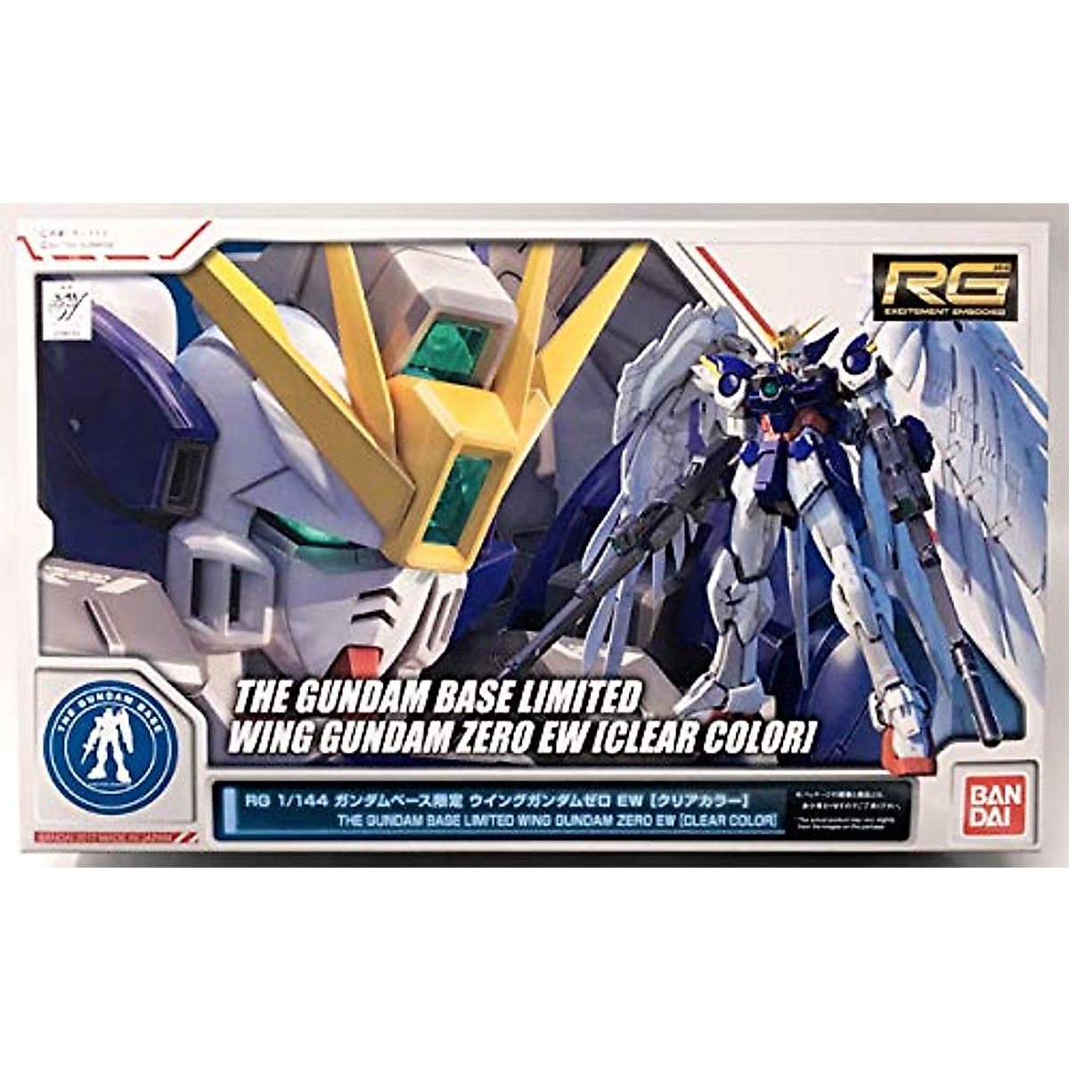 Bandai RG 1/144 THE GUNDAM BASE limited Wing Gundam Zero EW clear color model kit