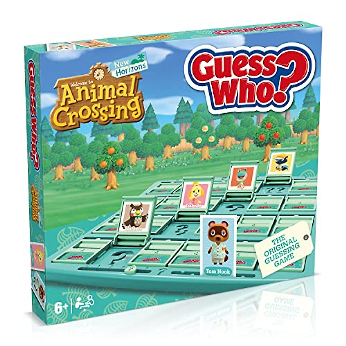 Winning Moves Animal Crossing Guess Who? Board Game, Play with Tom Nook, Margie, Harvey and Daisy Mae Asking yes and no Questions to Reveal Your Opponents Mystery Character, Gift for Ages 4 Plus