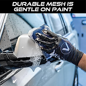 VIKING Mesh Bug Cleaning Car Wash Sponge, Colors Vary - 4 in. x 6 in.