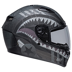 BELL Qualifier DLX MIPS Street Helmet (Devil May Care Matte Black/Gray - Medium)