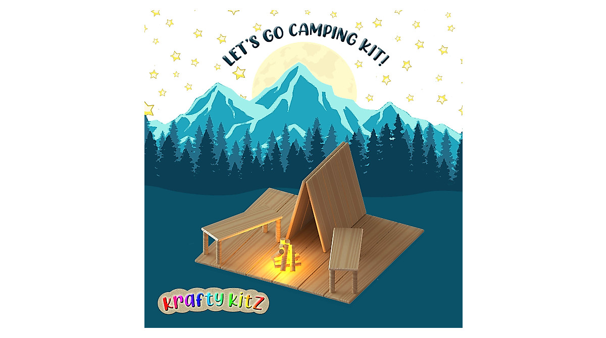 Build Your Own Wooden Craft Stick Kit for Kids