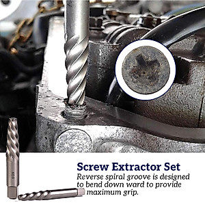 THINKPRO 36Pcs Screw & Bolt Extractor Set, 2-in-1 Multi-Spline Lug nut Remover, Easy out Stripped Screw Removal Tool Kit for Damaged, Frozen, Studs, Rusted, Rounded-Off Bolts, Nuts