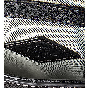 Fossil Women's Harwell Leather Small Flap Crossbody Purse Handbag, Black (Model: ZB1853001)