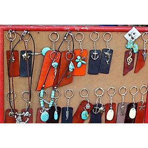 selizo 100Pcs Key Chain Ring with Chain and Tassel Pendants Bulk for Keychain Crafts Jewelry Making