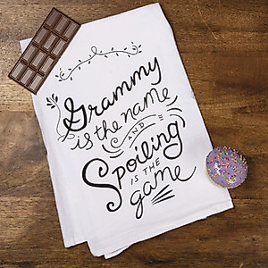 18th Street Gifts Grammy Gift Set, 3 Item Kitchen Decor Set with 2 Dish Towels and Promoted to Grammy Sign