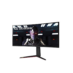 LG 34GN850-B 34-Inch Ultragear Curved QHD 3440x1440 IPS 144Hz HDR G-SYNC Compatible Gaming Monitor with Gaming-Focused Features (Renewed)