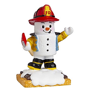 Personalized Firefighter Ornaments - Fireman Ornaments for Christmas Tree, Firefighter Gifts for Firemen, Fire Truck Ornament - Marshmallow Firefighter - Free Customization